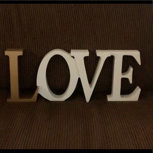 Accents | Decor Wooden Sign Letters Love | Poshmark